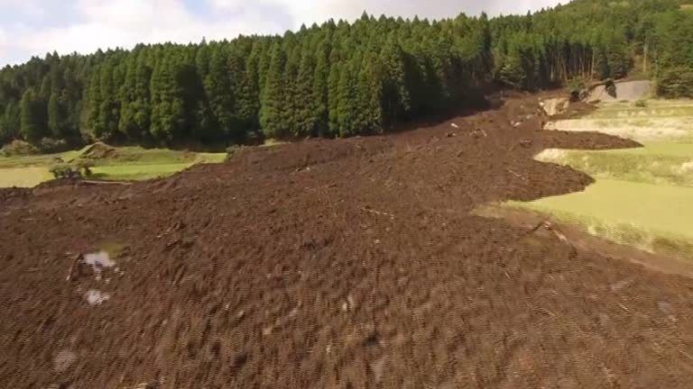 Japan Drone Footage Shows Landslides and Seismic Faults after Powerful ...