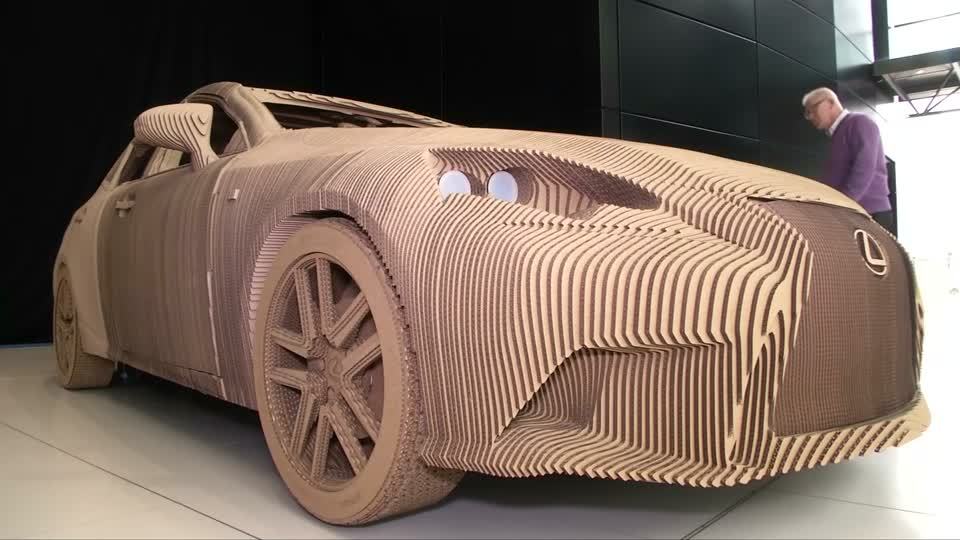 Lexus Builds Origami-inspired Cardboard Car | Business | The ORIENTAL ...